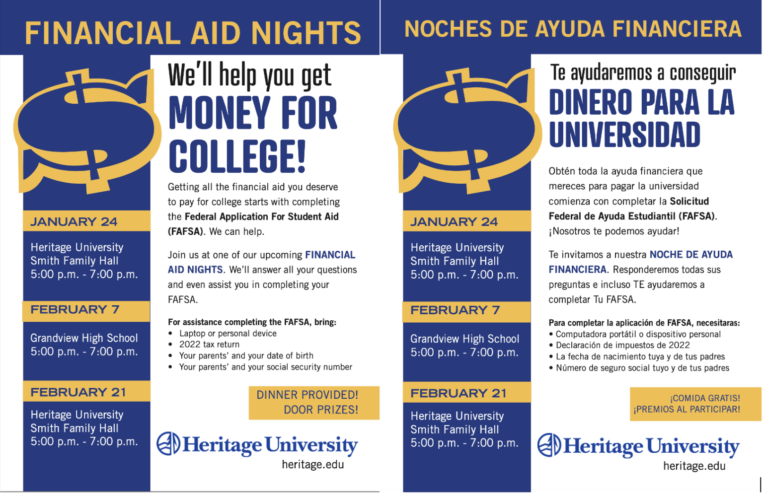 Heritage University to offer help filling out FAFSA forms during ...