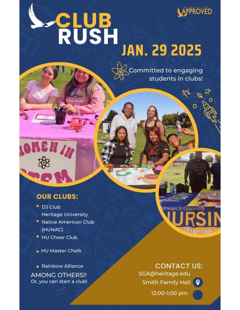 SGA Club Rush | Heritage University
