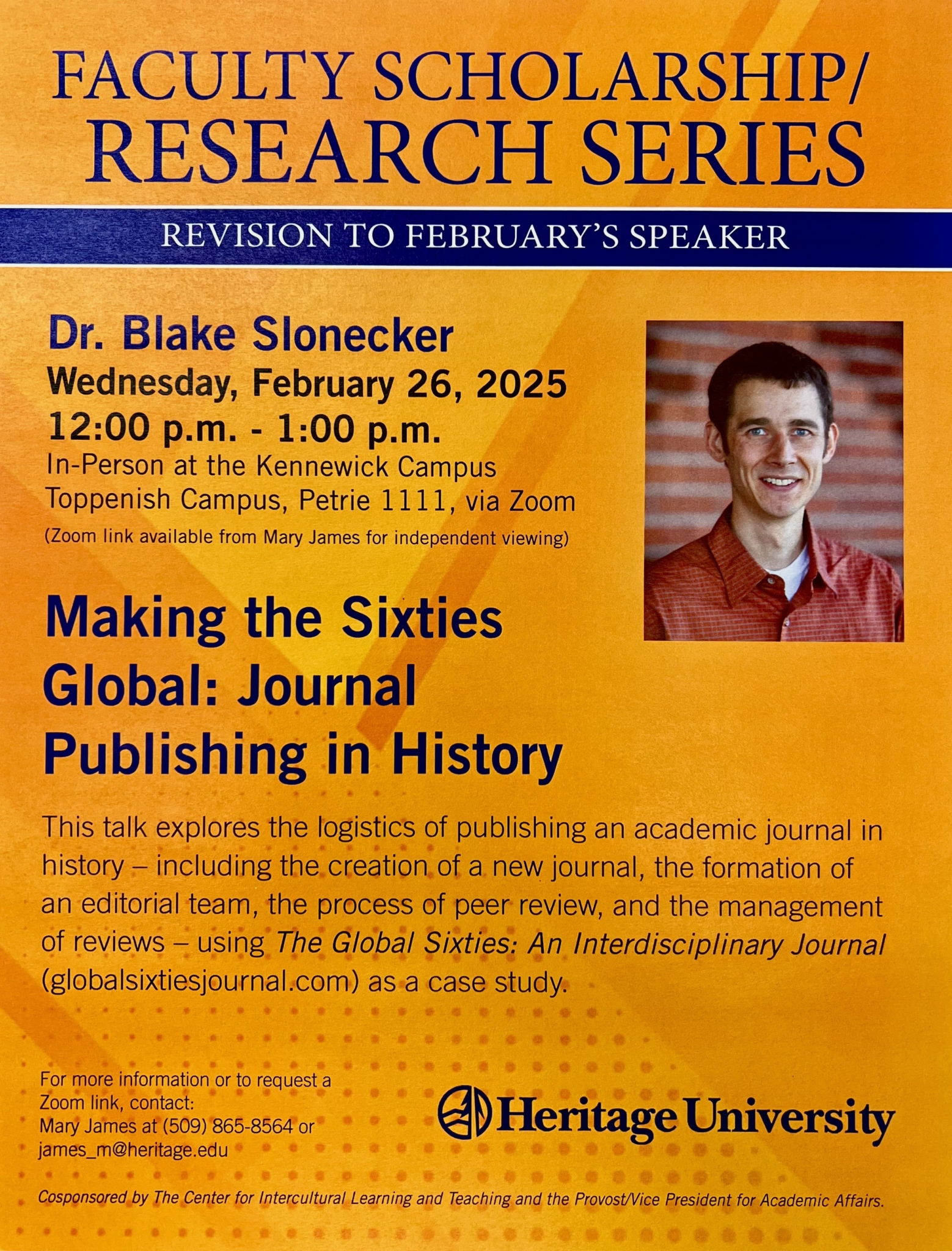 "Making the Sixties Global: Journal Publishing in History" with Blake ...