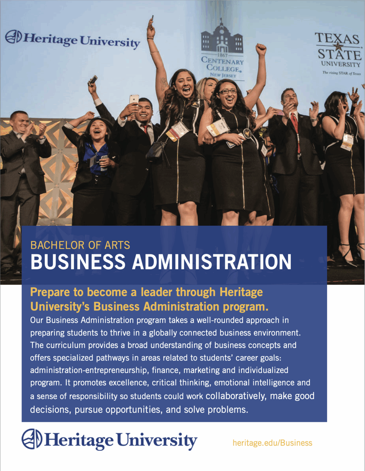 Business Administration | Undergraduate Degree At Heritage University