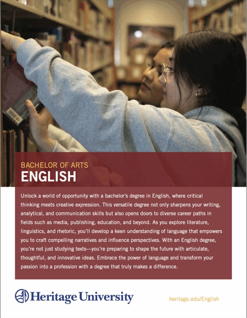 English | Undergraduate Degree At Heritage University